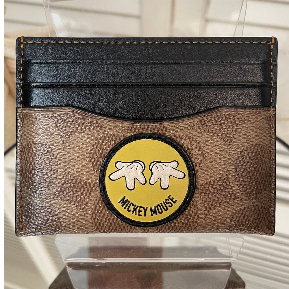 Disney X Coach Rare Mickey Mouse Mitts Brown Monogram… - Gem